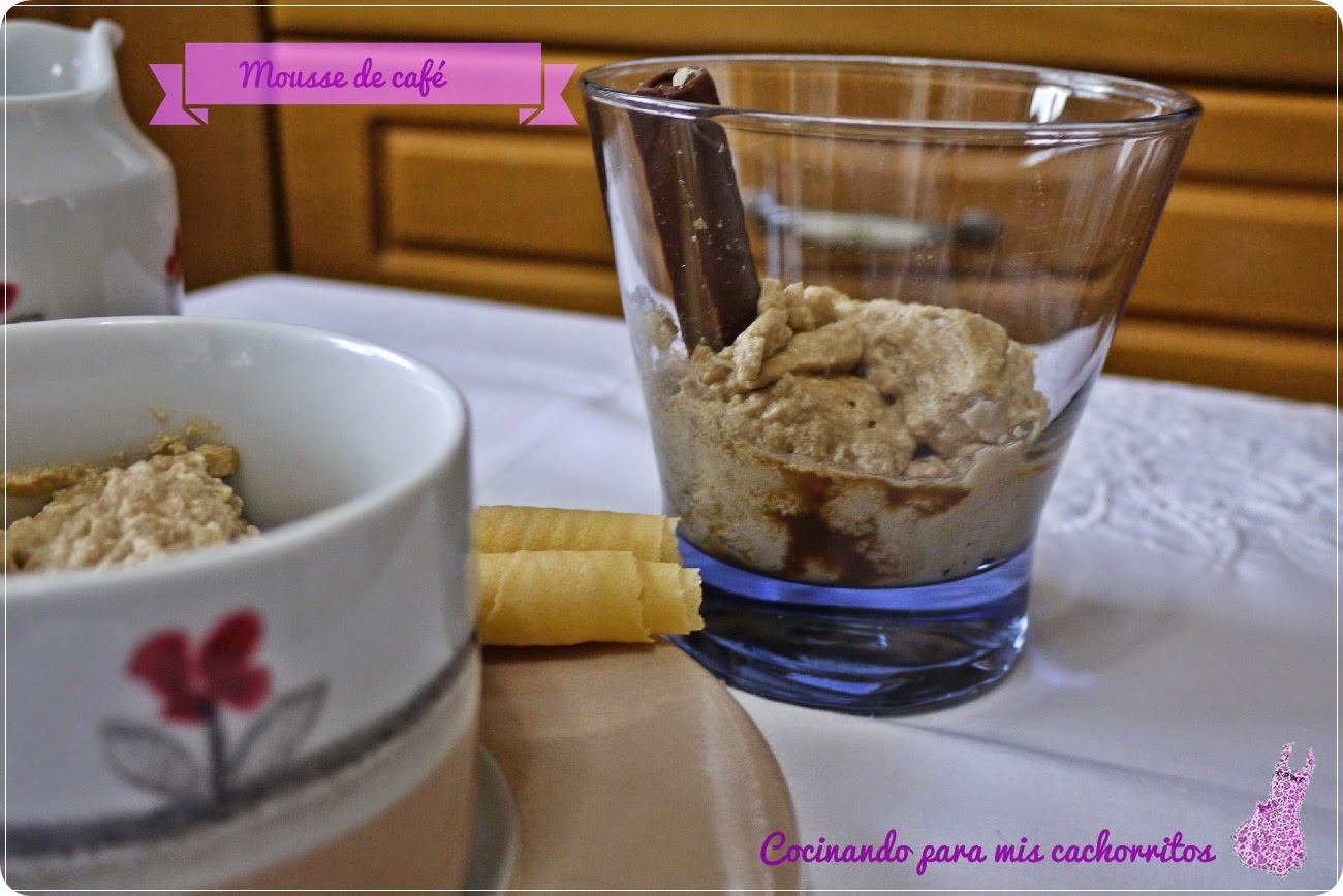 Mousse de café. Receta fácil de mousse individual de café.