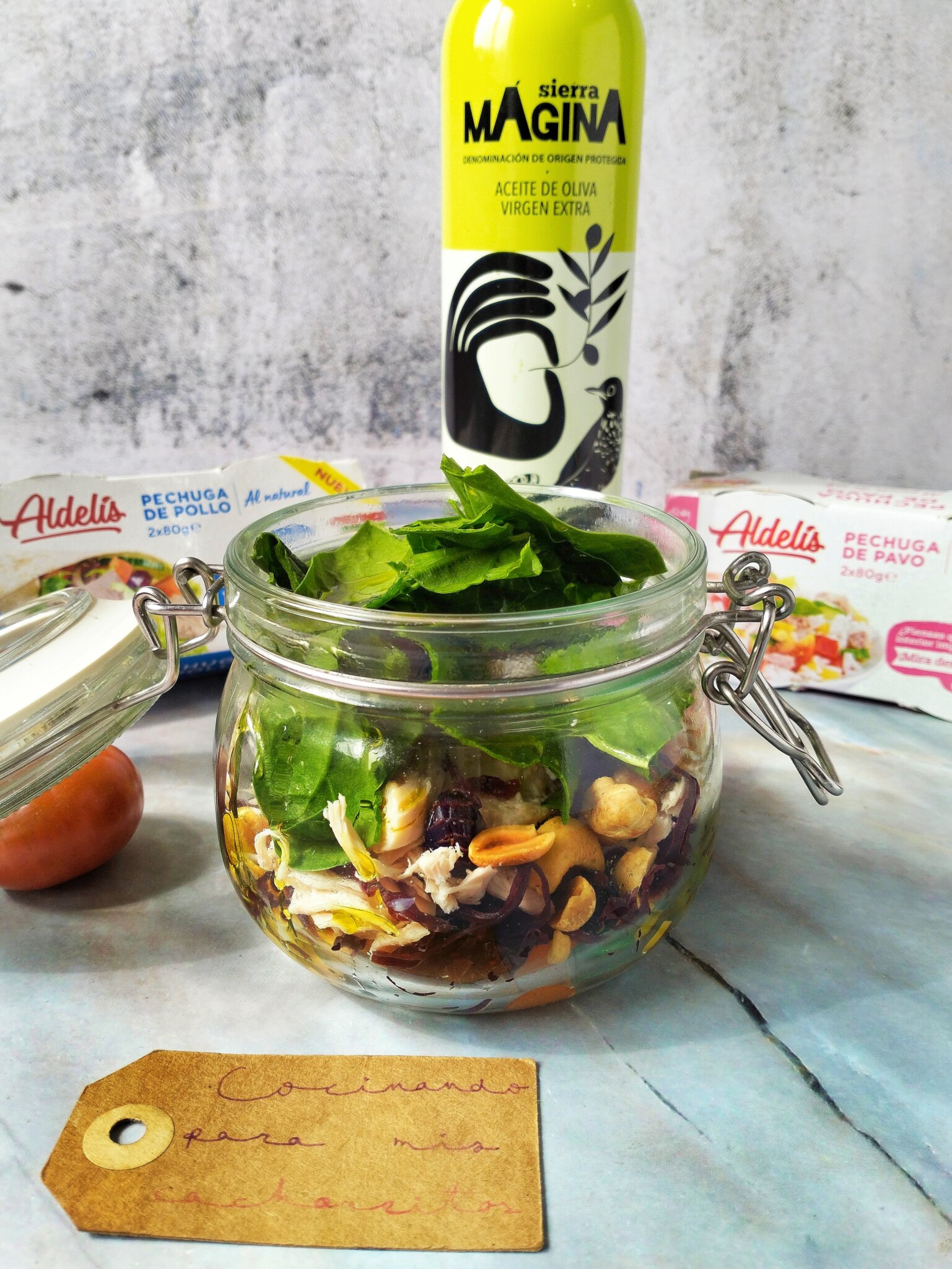 Ensalada en bote | Cocinando para mis cachorritos.